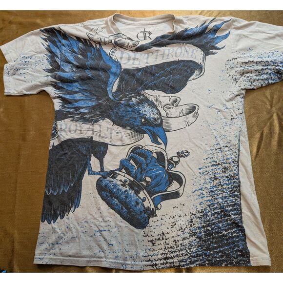 Dethrone Royalty | Shirts | Dethrone Royalty Aop Raven Crown Graphic ...